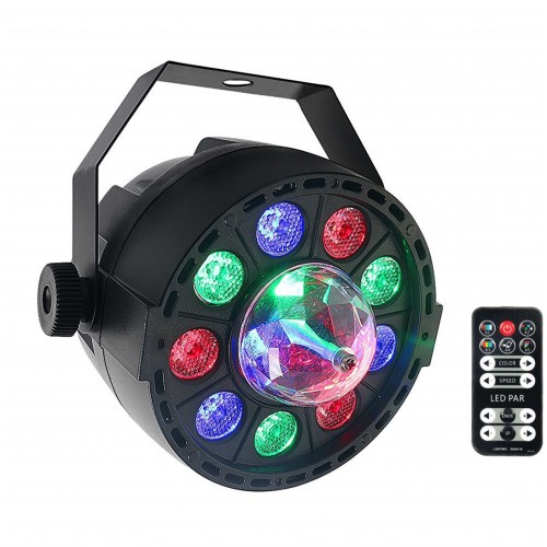 LED CRISTAL MOON + SPOT 9/3 W-RGB FULL COLOUR