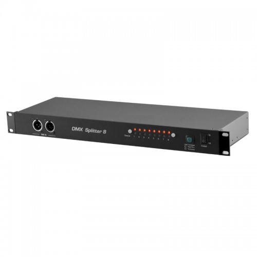 --Splitter DMX Rack 8 uscite a 3 PIN 4+4 - Controlli DMX e Wireless