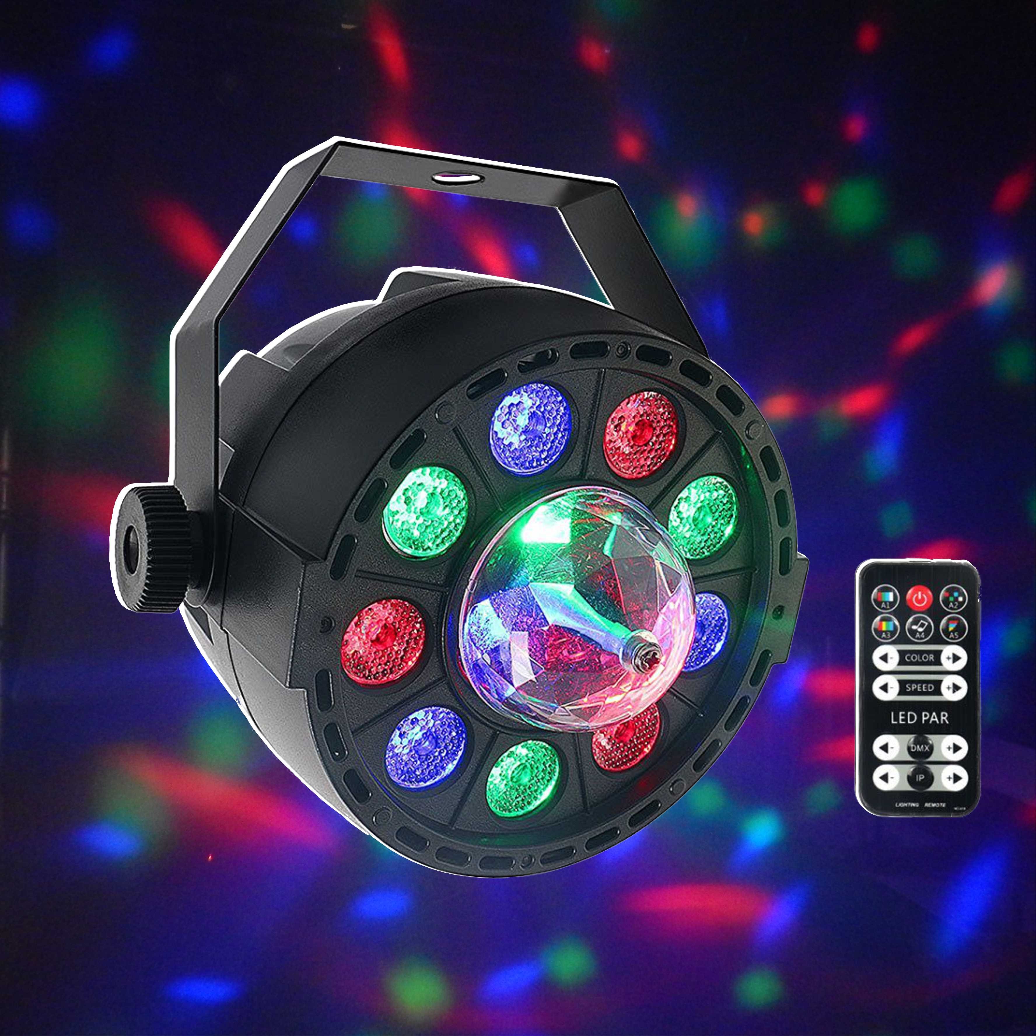LED CRISTAL MOON + SPOT 9/3 W-RGB FULL COLOUR