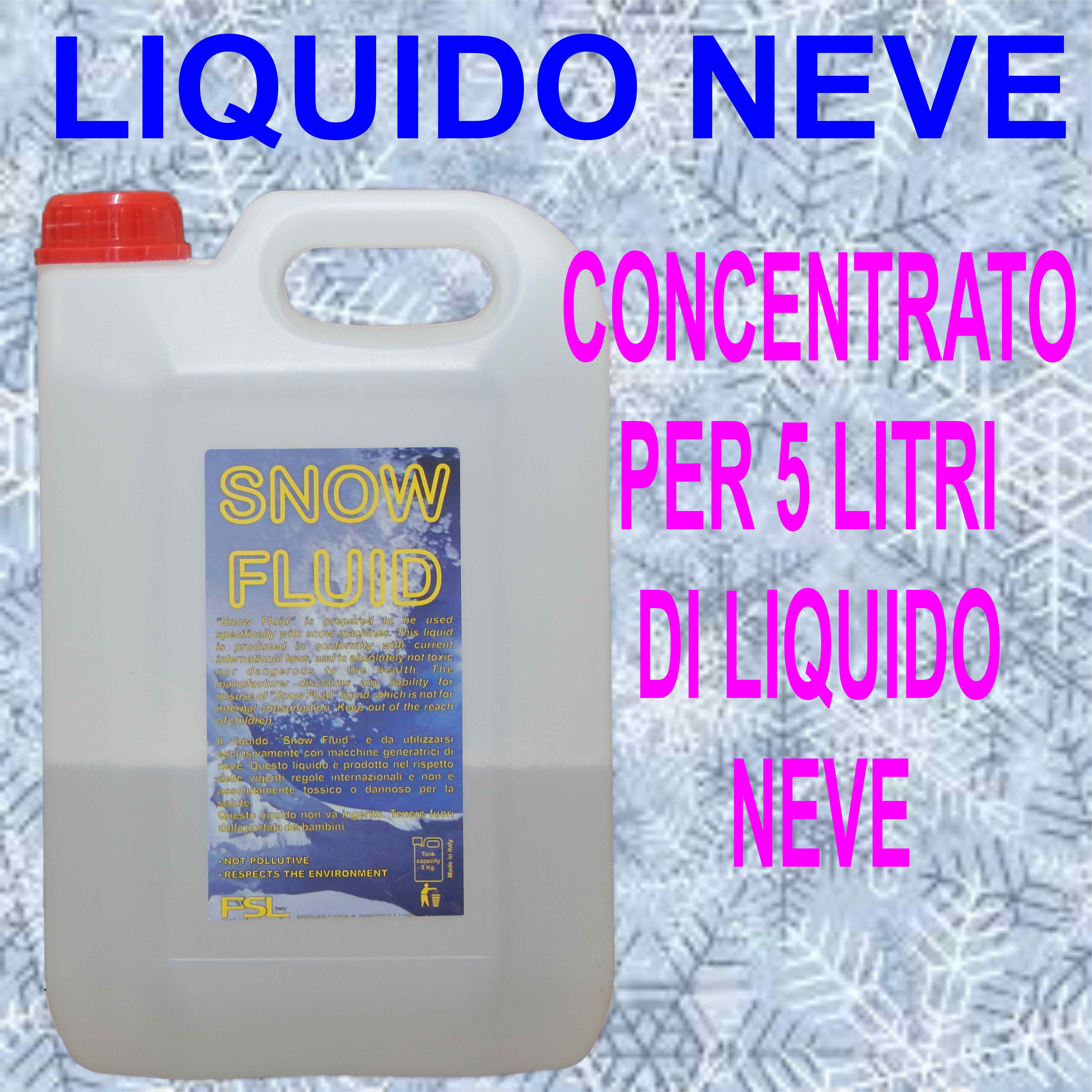 SNOW FLUID-Concentrato per produrre 5 litri di liquido da utilizzare ...